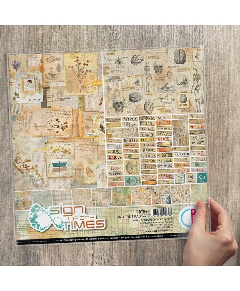 Sign of the Times Patterns Pad 12x12 8/Pkg